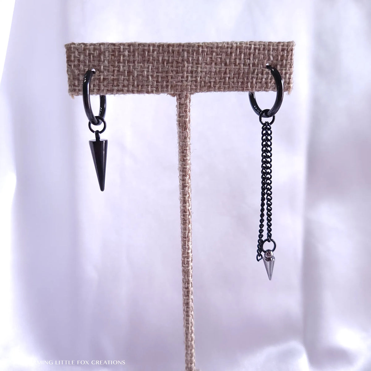 BTS Black Spike Hoop – Charming Little Fox